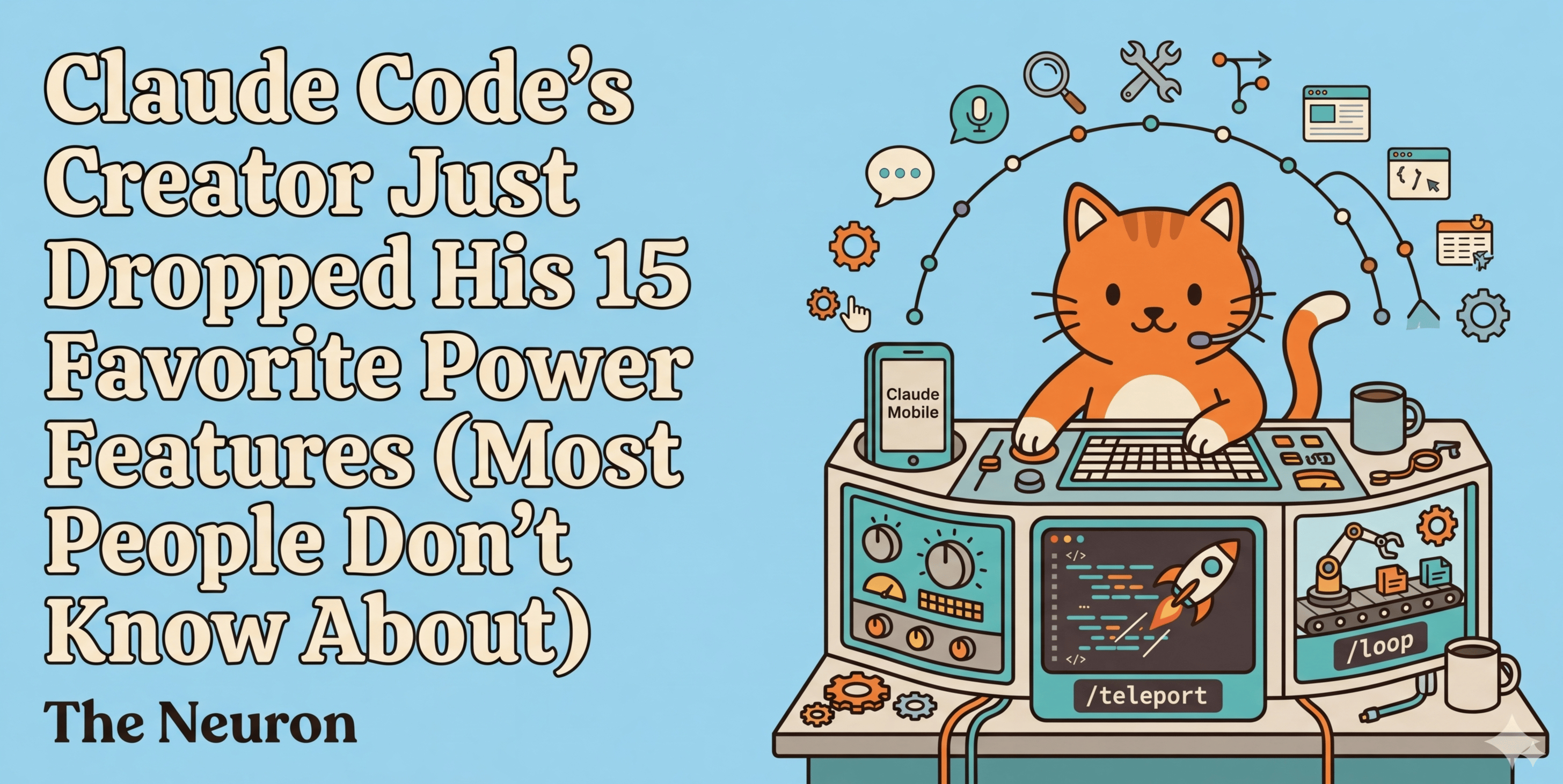 Claude Code Creator Shares 15 Hidden Power Features | The Neuron